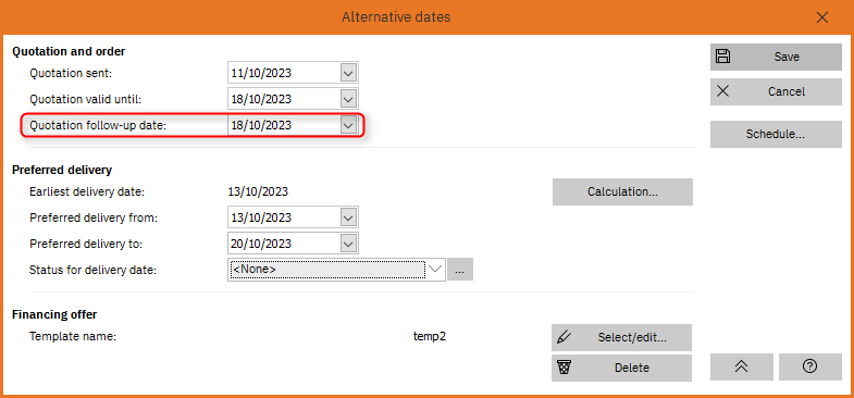 Quotation deadline and reminder – Winner Bizz